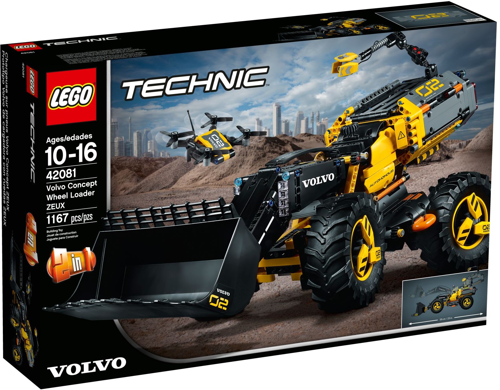 Lego- Technic 42081 Volvo Wheel Loader - Teton Toys