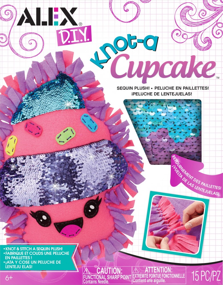 Knot a Sequin Cupcake - Teton Toys