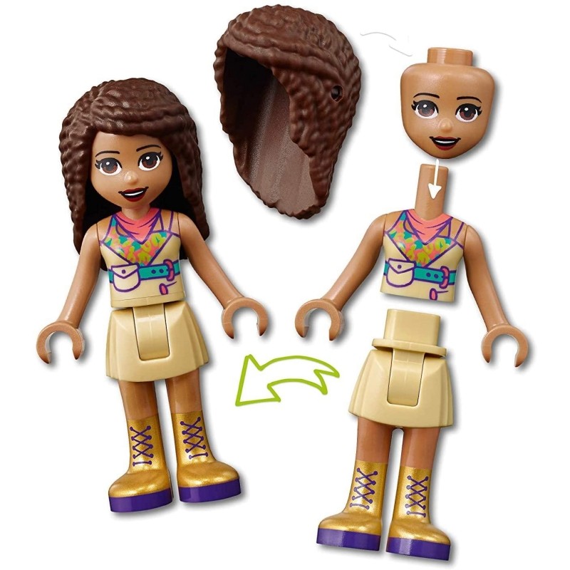 Lego- Friends 41423 Tiger Hot Air Balloon Jungle Rescue - Teton Toys